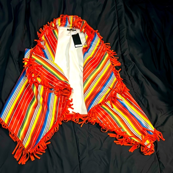 L&B | Jackets & Coats | Brand New Western Serape Vest Never Worn | Poshmark